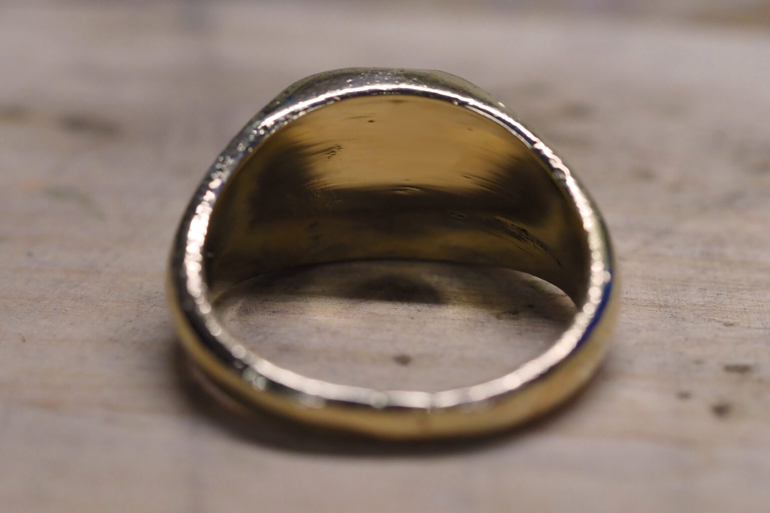 Mountain View Hand Engraved Gold Signet Ring – Atethos Jewelry ...
